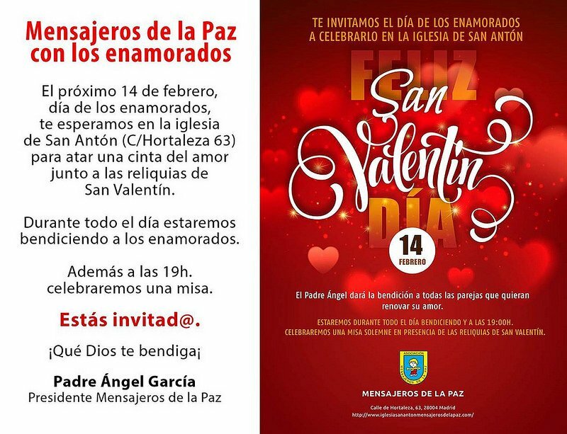 Día de San Valentín en la iglesia de San Antón de Madrid