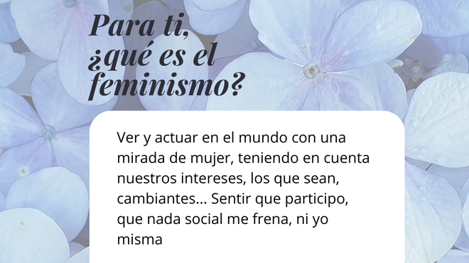 Para ti, ¿qué es el feminismo?